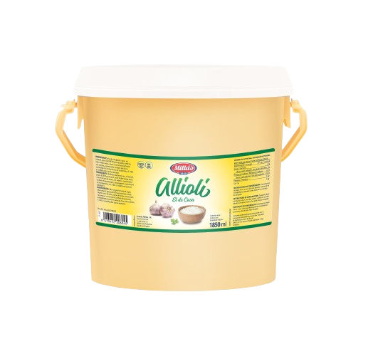 SALSA ALLIOLI MILLAS CUBO 1,85KG. - VIVÓNIUM